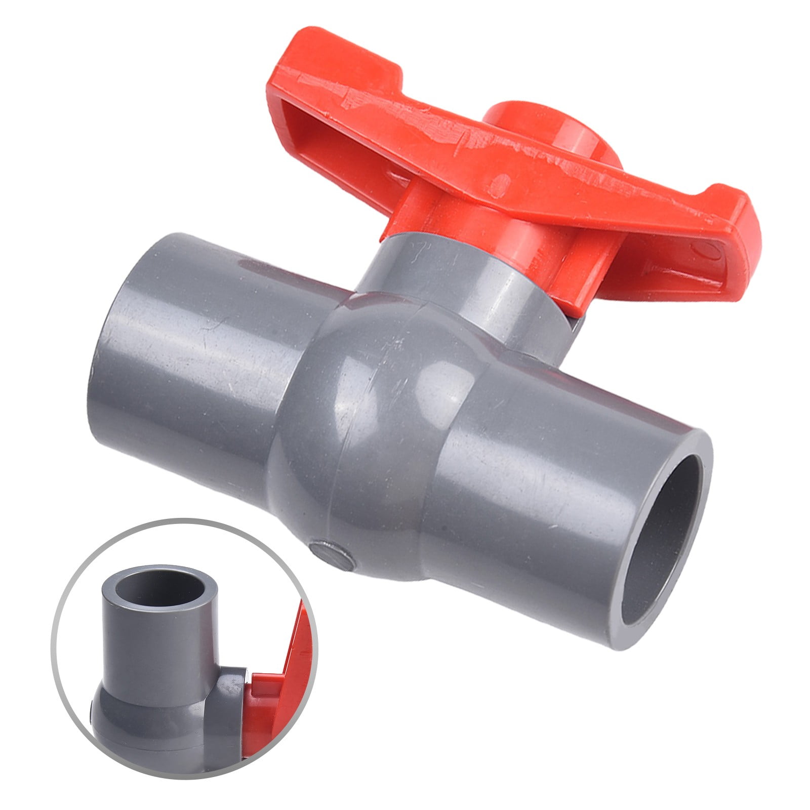 PVC Ball Valve Water Supply Pipe Sliding socket 20 25 32 40 50mm 20Mm ...