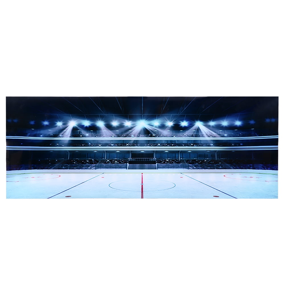 PVC Beautiful Adhesive Lighted Court Aquarium Background Poster Sticker ...