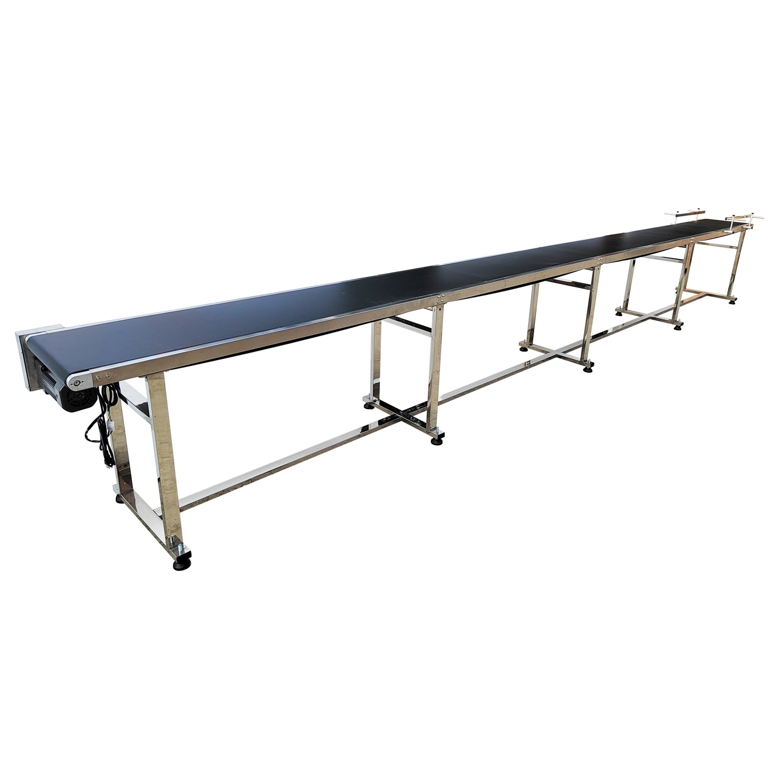 PVC Belt Conveyor Adjustable Speed Stainless Steel Flat Conveyor Belt ...