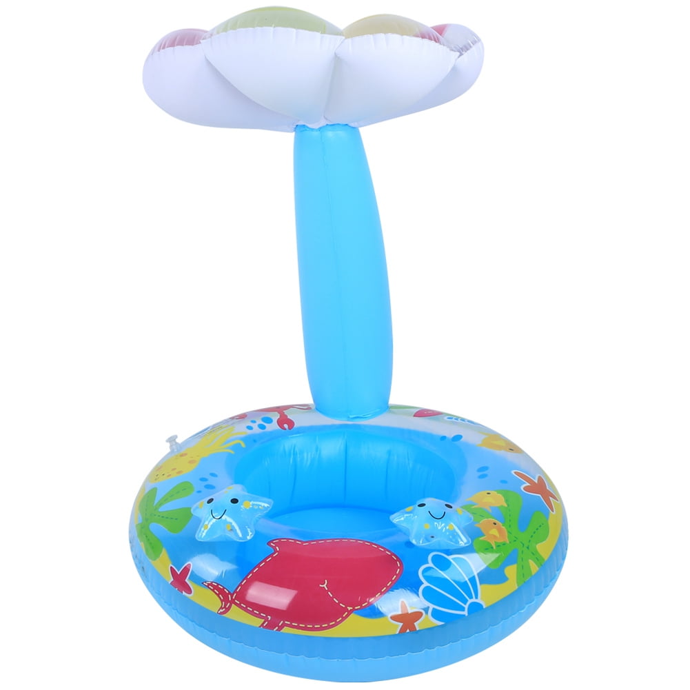 PVC Cartoon Mushroom Shape Inflatable Children Swimming Ring Seat Baby ...