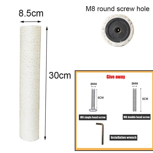 PVC Cat Scratching Post for Cat Tree DIY Cat Climbing Frame Replacement ...