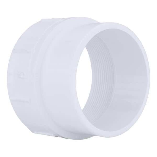 PVC Cleanout Adapter, FNPT x Spigot, 4 in Pipe Size(1WKG3) - Walmart.com