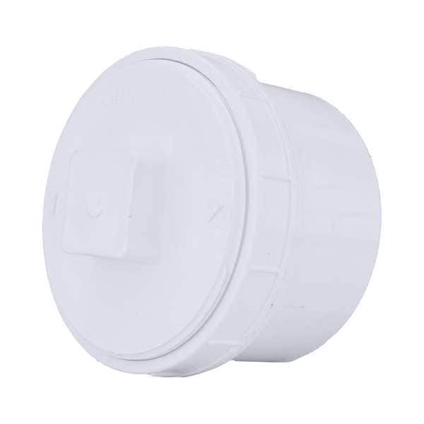 PVC Cleanout Adapter with Plug, FNPT x Spigot, 6 in Pipe Size(1WKV6 ...