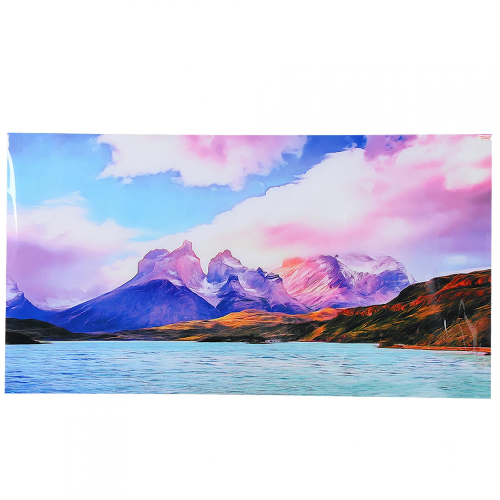 PVC Colourful Sky Aquarium Background Poster Fish Tanks Wallpaper ...