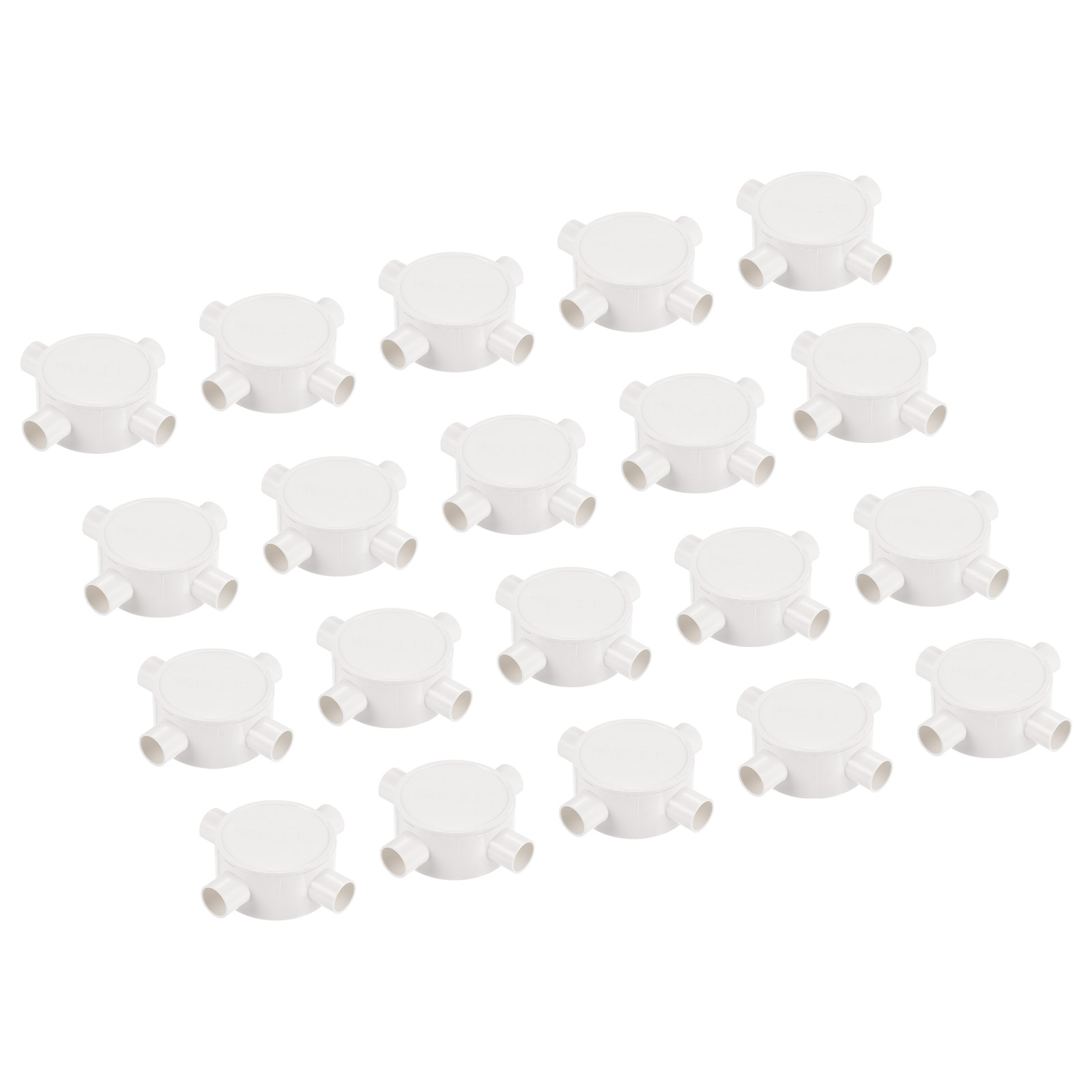 PVC Conduit Box Junction Box 4 Way Round Wire Box Connectors Circuit 16 ...