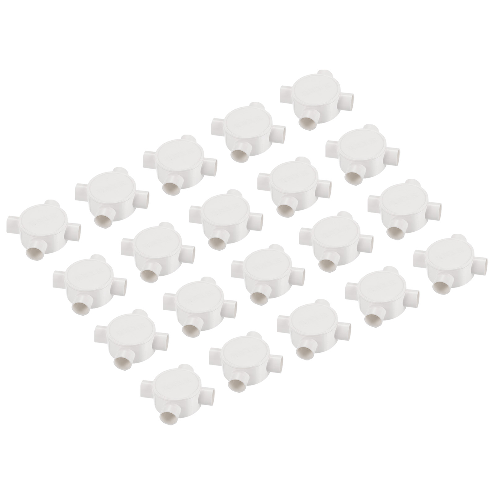 PVC Conduit Box Junction Box 4 Way Round Wire Box Connectors Circuit 20 ...