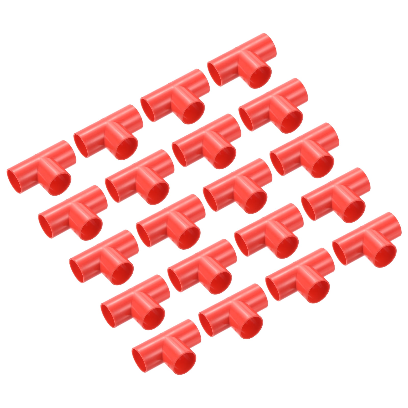 PVC Conduit Coupler T-Shaped Fittings Coupling Connector Pipe Red 20 mm ...