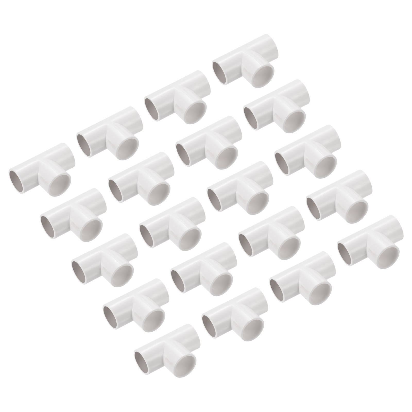 Conduit Coupler T-Shaped Fittings Coupling Connector Pipe White 16 mm 3 ...