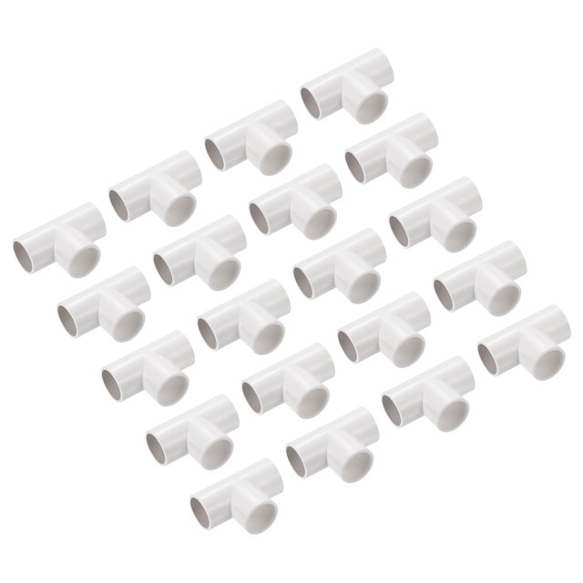 PVC Conduit Coupler T-Shaped Fittings Coupling Connector Pipe White 16 ...