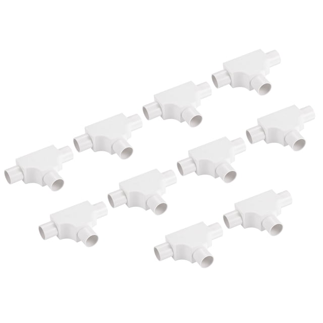 Conduit Coupler T-Shaped Wire Box White 20 mm 3 Ways for Electrical ...