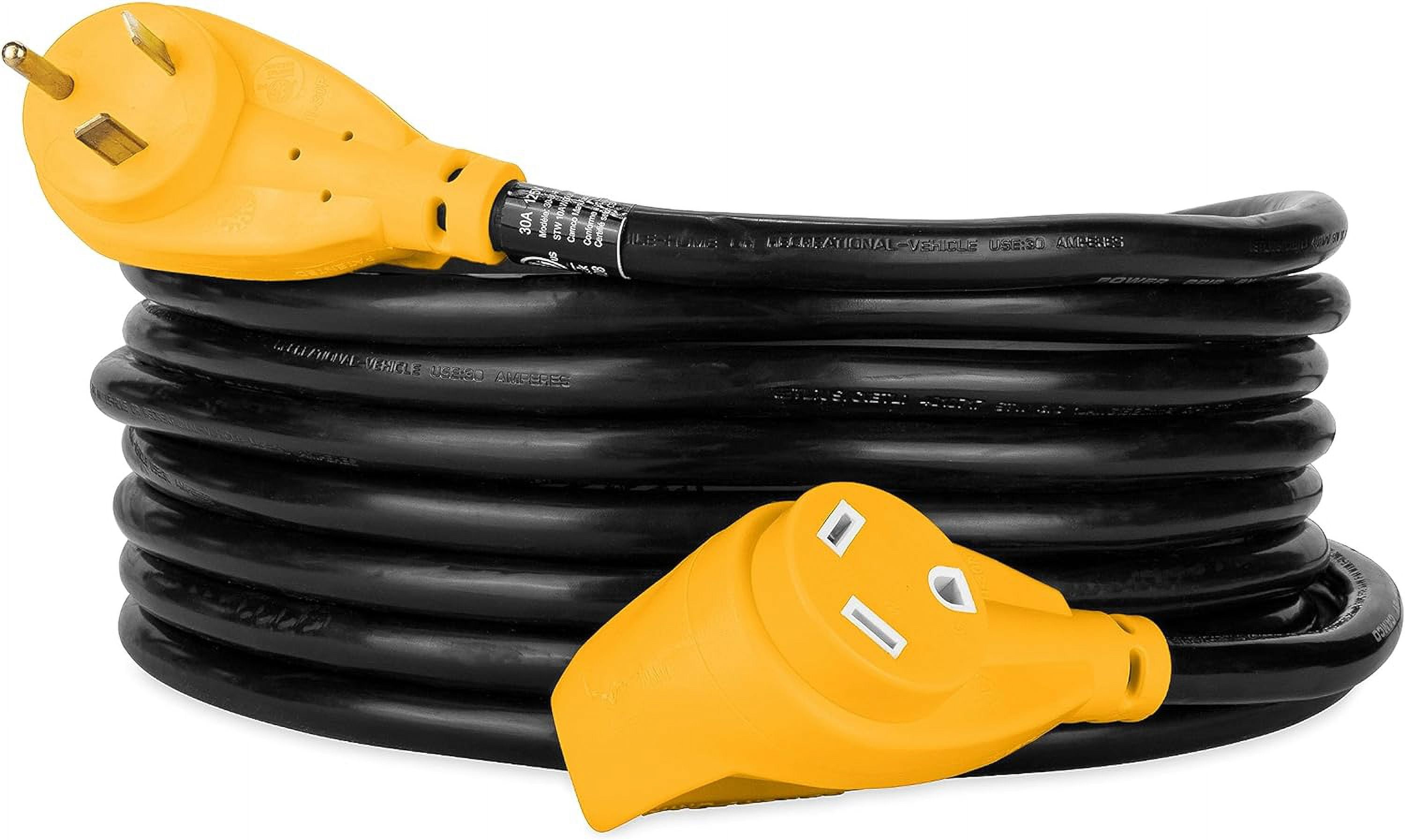 PVC+Copper RV Extension Cord Wiring STW 10AWG/3C 25FT Without Plug Box ...