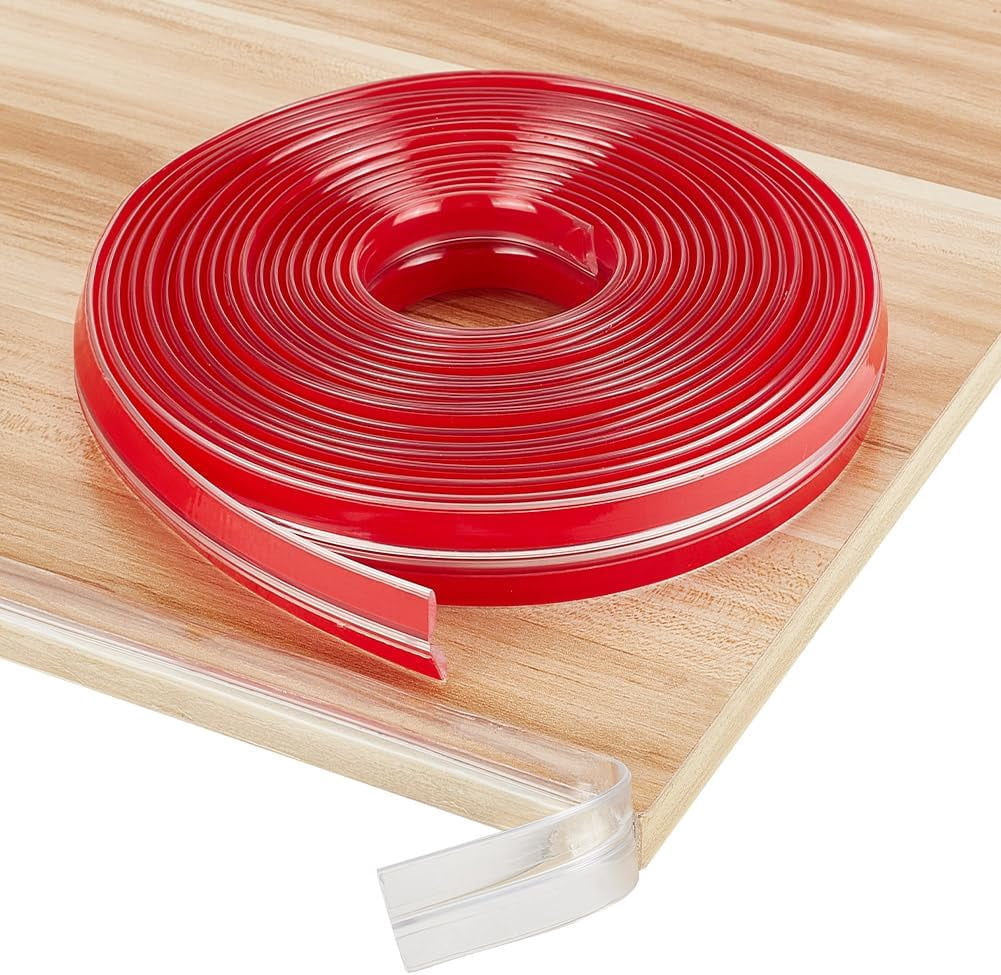 PVC Corner Protector Cnticollision Baby Table Corner Guards for Furniture Against Sharp Corners ...