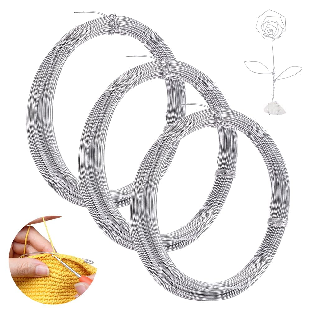 PVC Covered Iron Craft Wire 18 Gauge Bendable Metal Wire for Jewelry ...