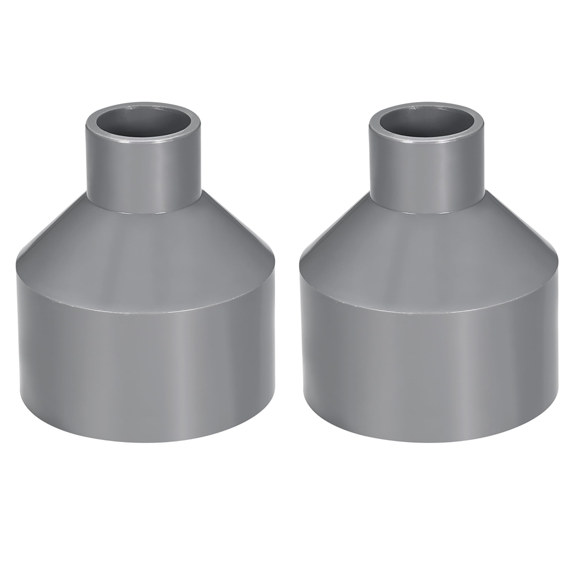 DWV Reducing Coupling Schedule 40 Gray 1-inch x 2-1/2-inch Socket 2Pcs ...
