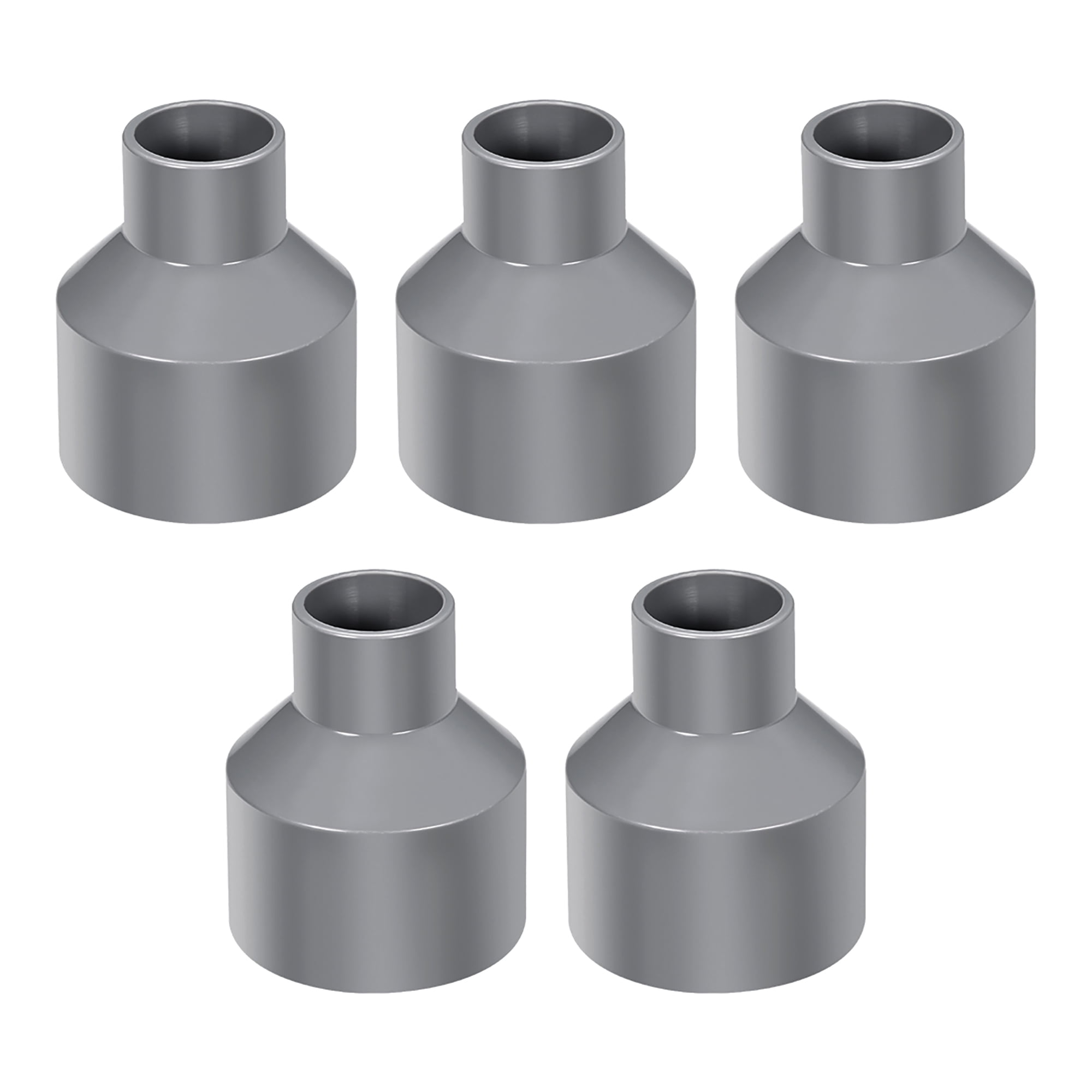 DWV Reducing Coupling Schedule 40 Gray 1-inch x 2-inch Socket 5Pcs ...