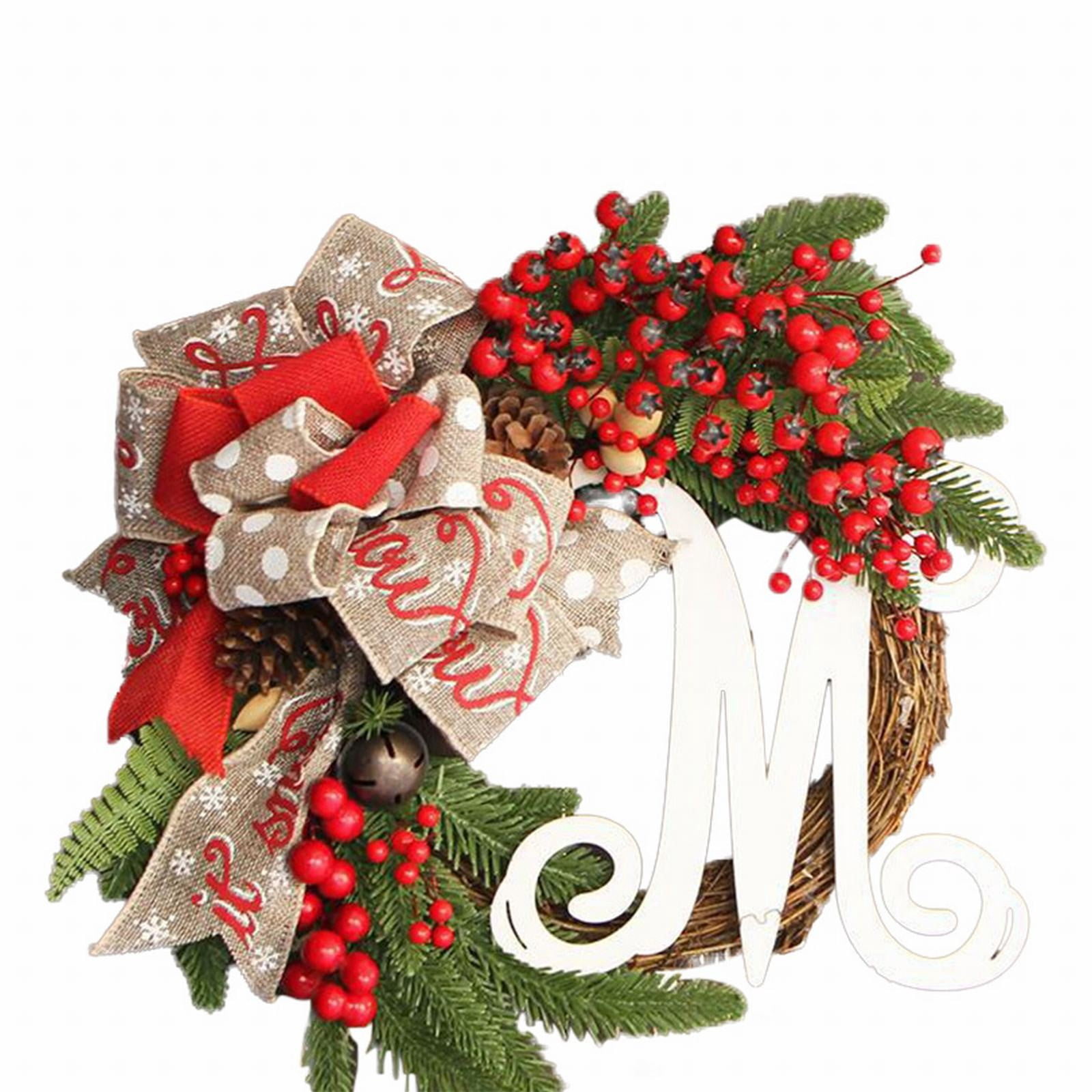 PVC Decorative Artificial Christmas Garland with Red Berries and Balls ...