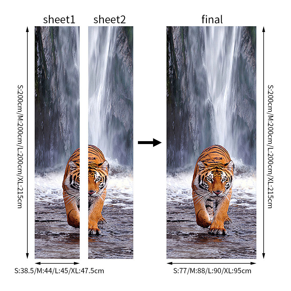 PVC Door Sticker Modern 3D Abstract Leaf Flowers Wallpaper Living Room ...