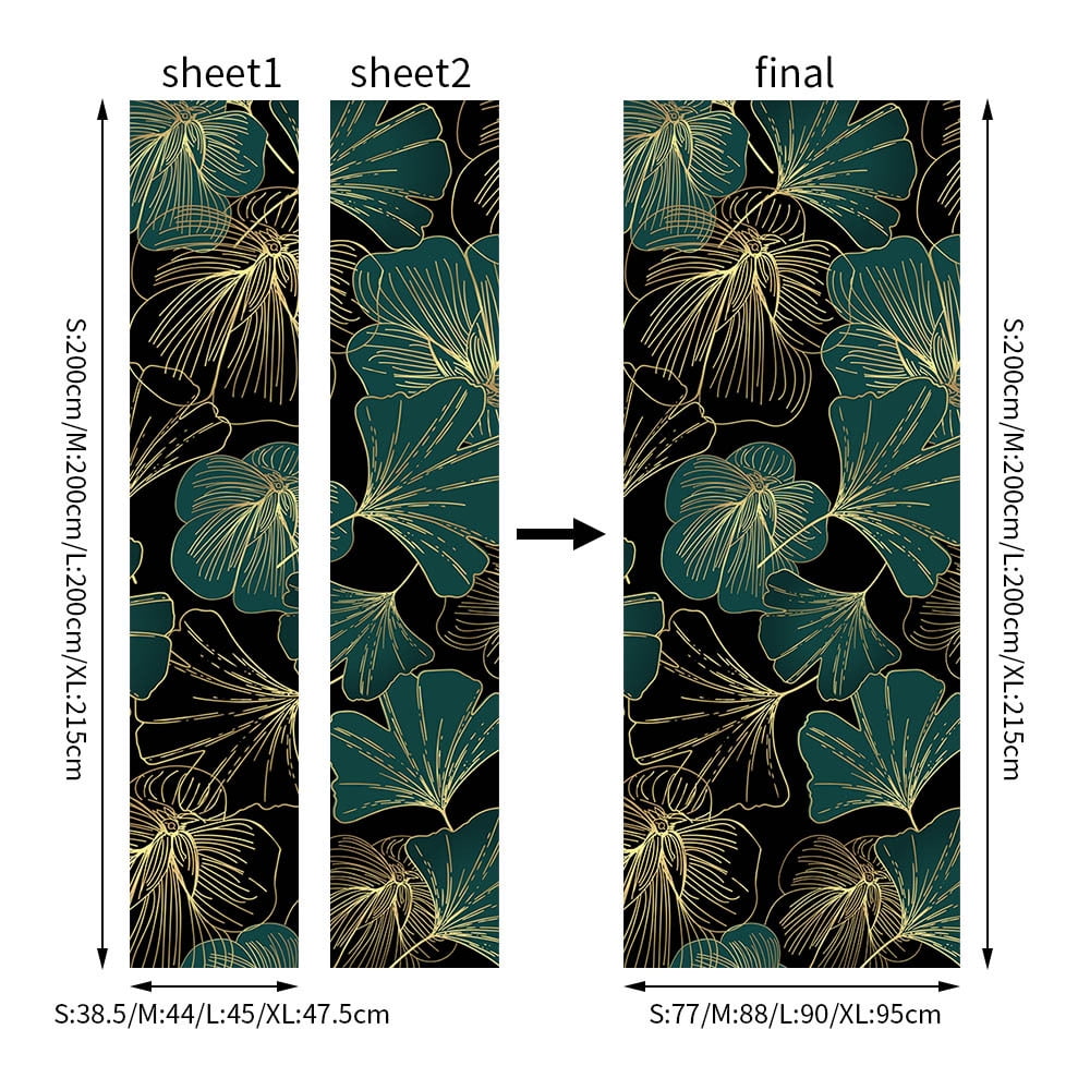 PVC Door Sticker Modern 3D Abstract Leaf Flowers Wallpaper Living Room ...