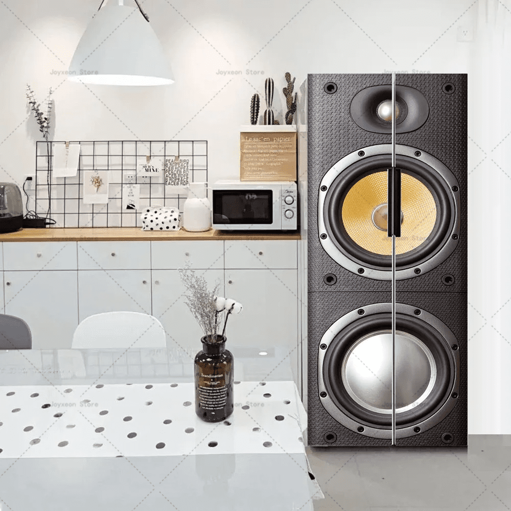 PVC Double Door Refrigerator Sticker with Modern Simple Home ration ...