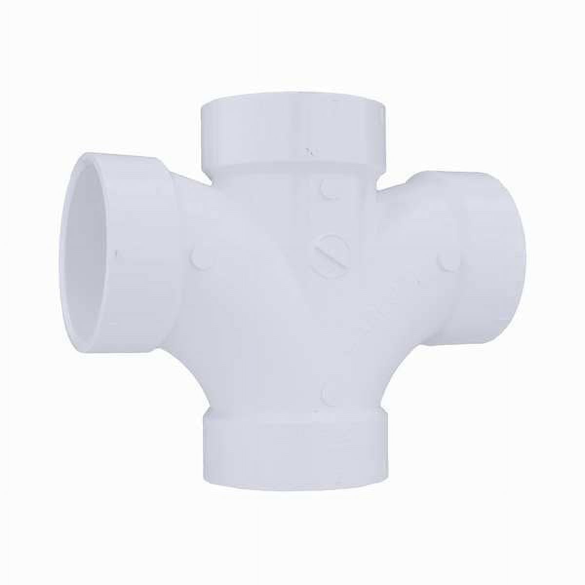 Manufacturer Varies PVC Double Sanitary Tee, Hub, 2 in Pipe Size 1WJR9 ...