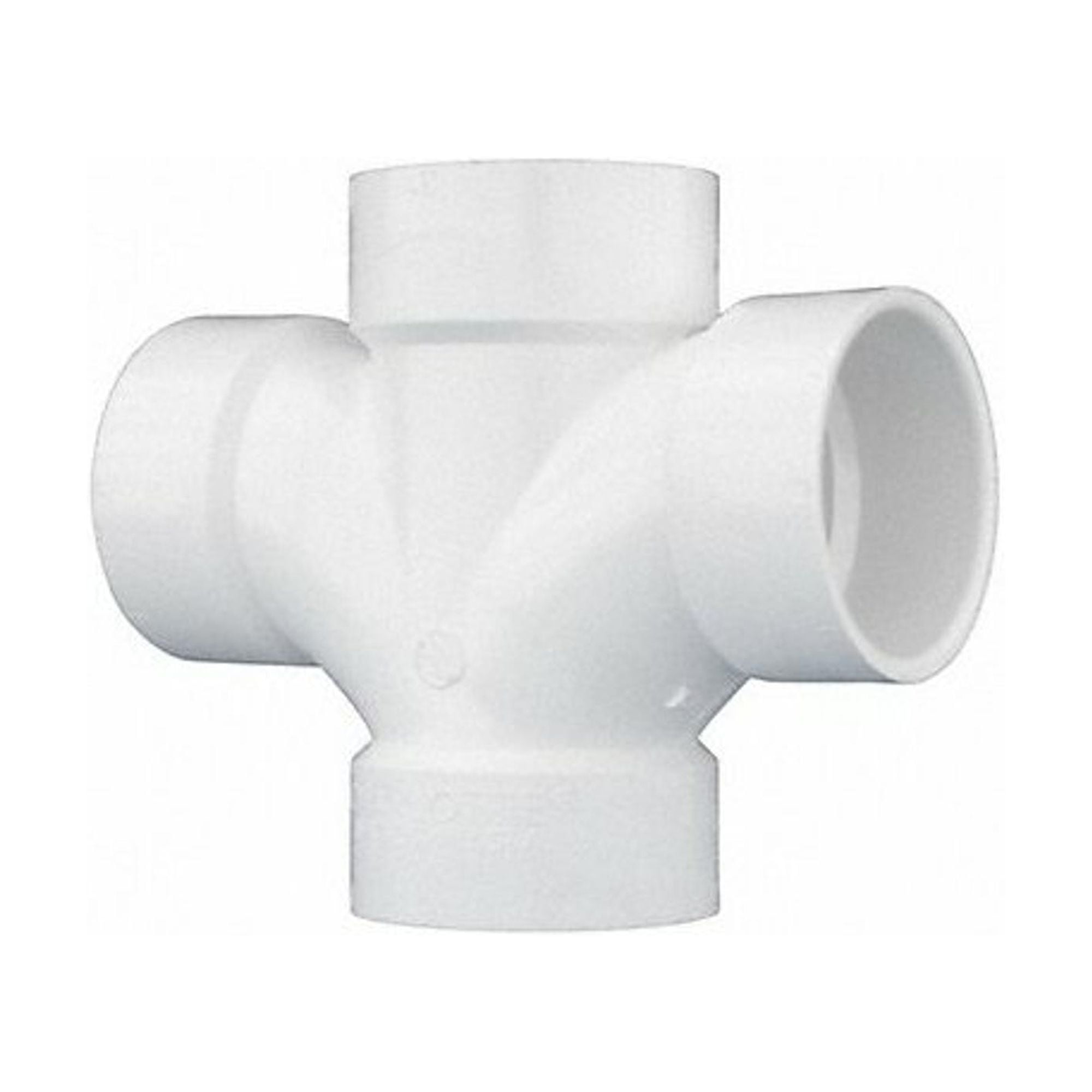 Manufacturer Varies PVC Double Sanitary Tee, Hub, 3 in Pipe Size 1WJT2 ...
