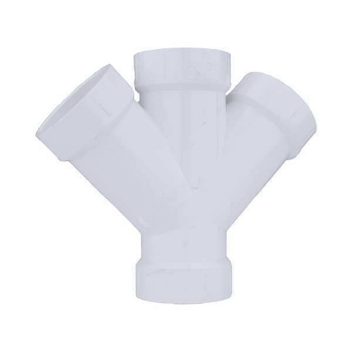 PVC Double Wye, Hub, 2 in Pipe Size(1WJW3) - Walmart.com