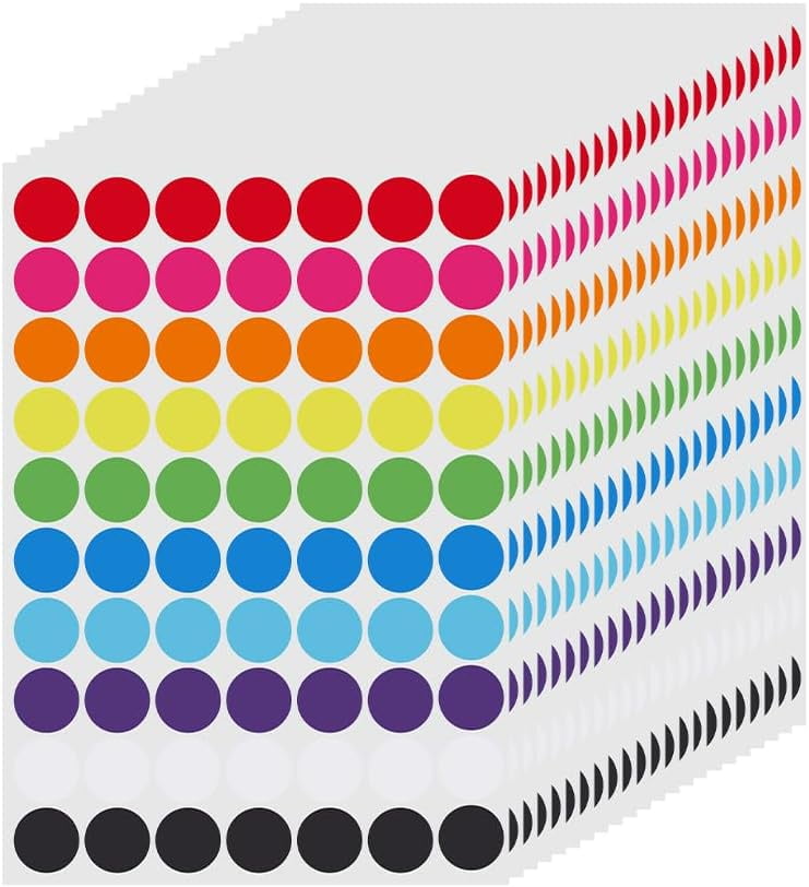 PVC Dry Erase Dot Circles Removable Sticker Spots Floor Decals for ...