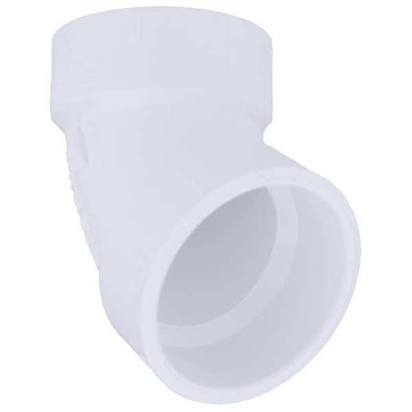 PVC Elbow, 60 Degrees, Hub, 1-1/2 in Pipe Size(1WKD8) - Walmart ...