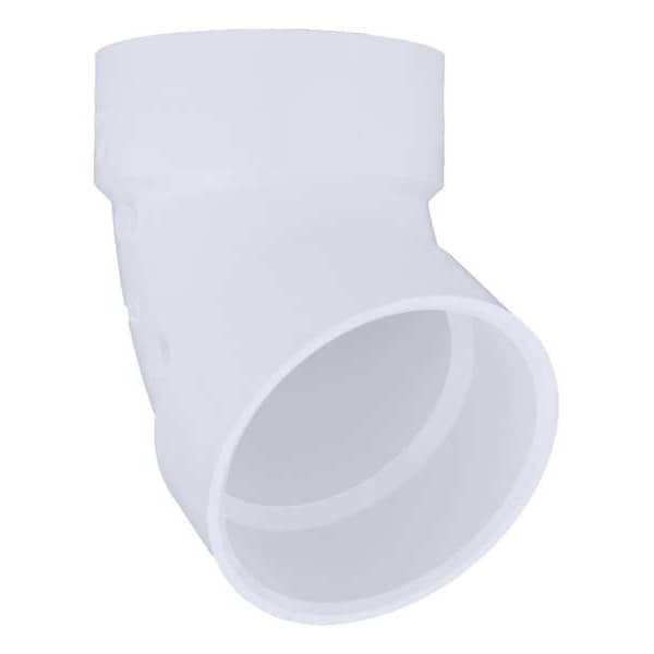 PVC Elbow, 60 Degrees, Hub, 4 in Pipe Size(1WKL1) - Walmart.com