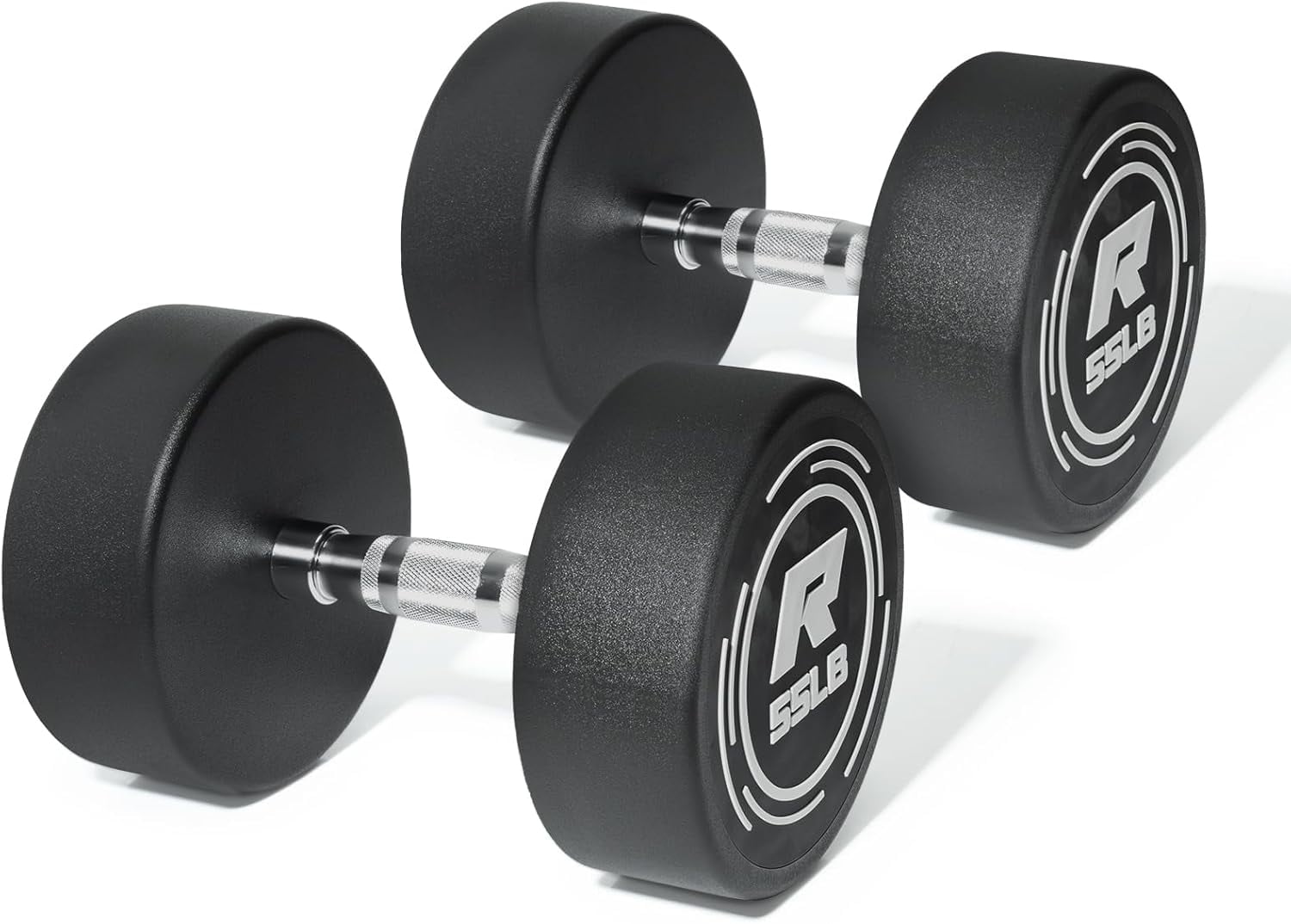 PVC Encased Round Dumbbell Set – Adjustable Weight Options with Knurled ...