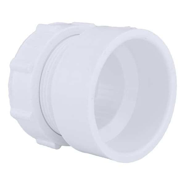 PVC Female Trap Adapter with Nut and Washer, Hub x Socket, 1-1/2 in ...