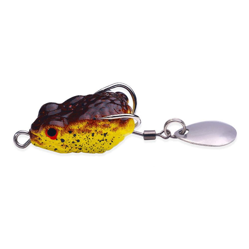 PVC Fishing Tool Realistic Frog Lure For Bass & Trout Floating Bait ...