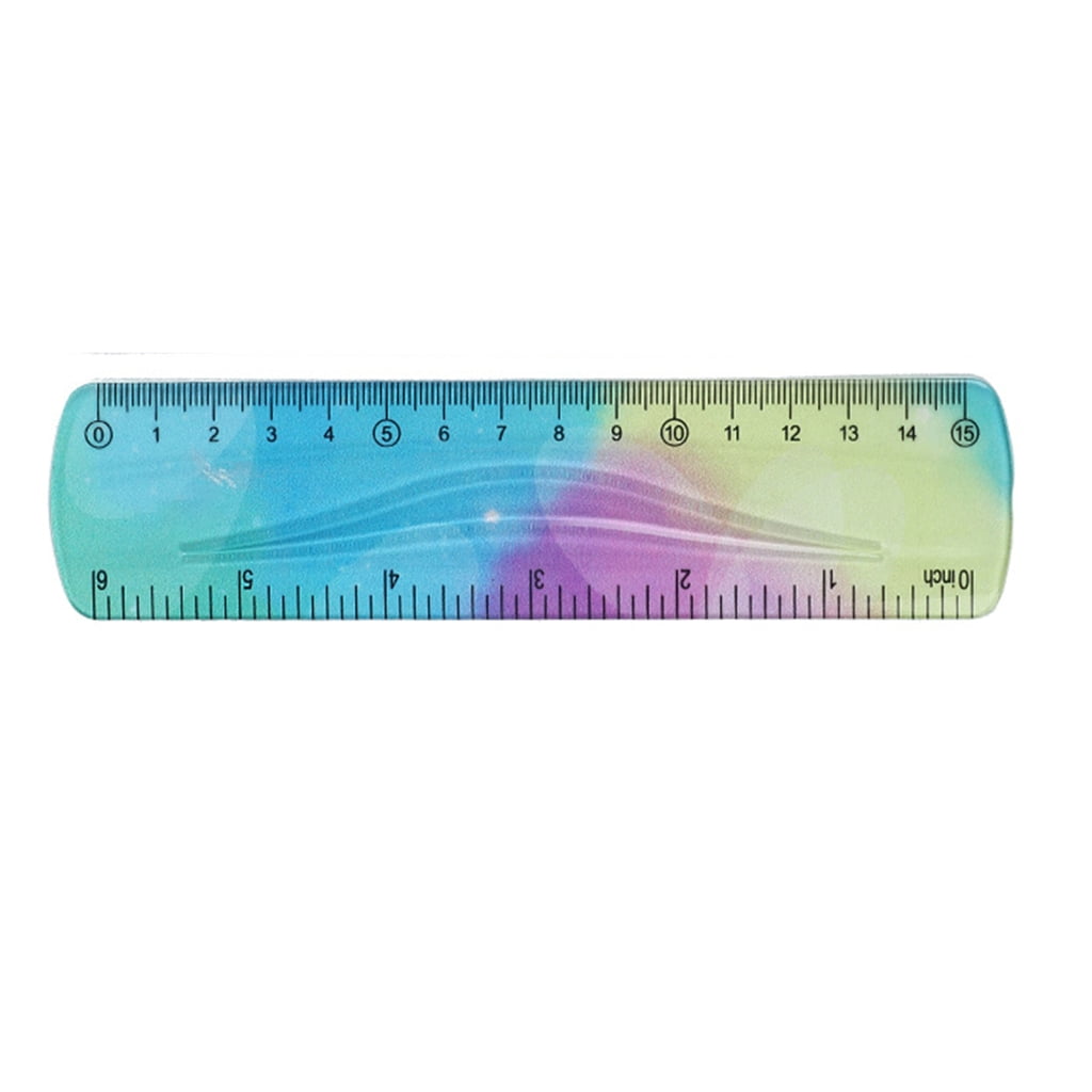 PVC Flexible Soft Ruler 15cm Bendable Shatterproof Fit for Crafting ...