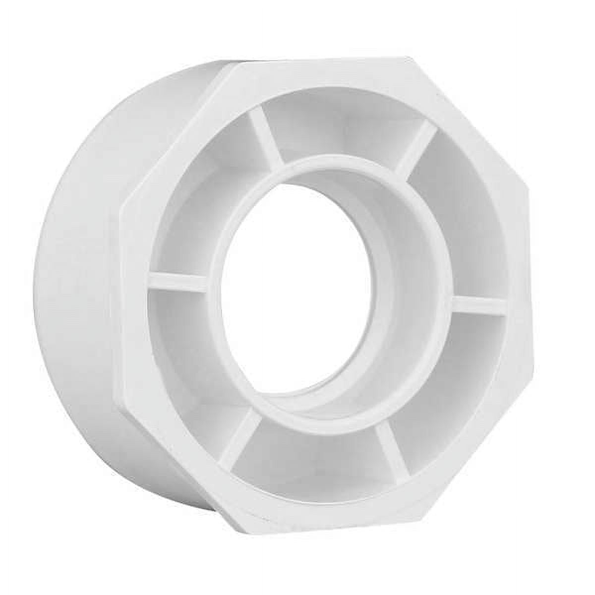 PVC Flush Bushing, Hub x Spigot, 4 in x 2 in Pipe Size(1WKF7) - Walmart.com