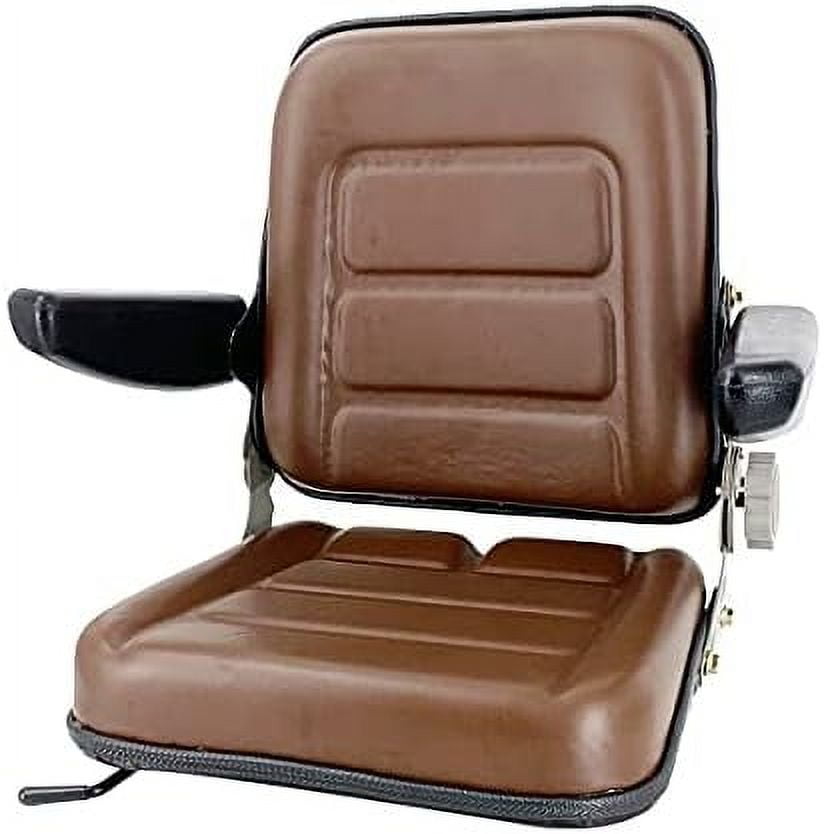PVC Forklift Seat Suspension Tractor Seat with 140° Adjustable Back and ...