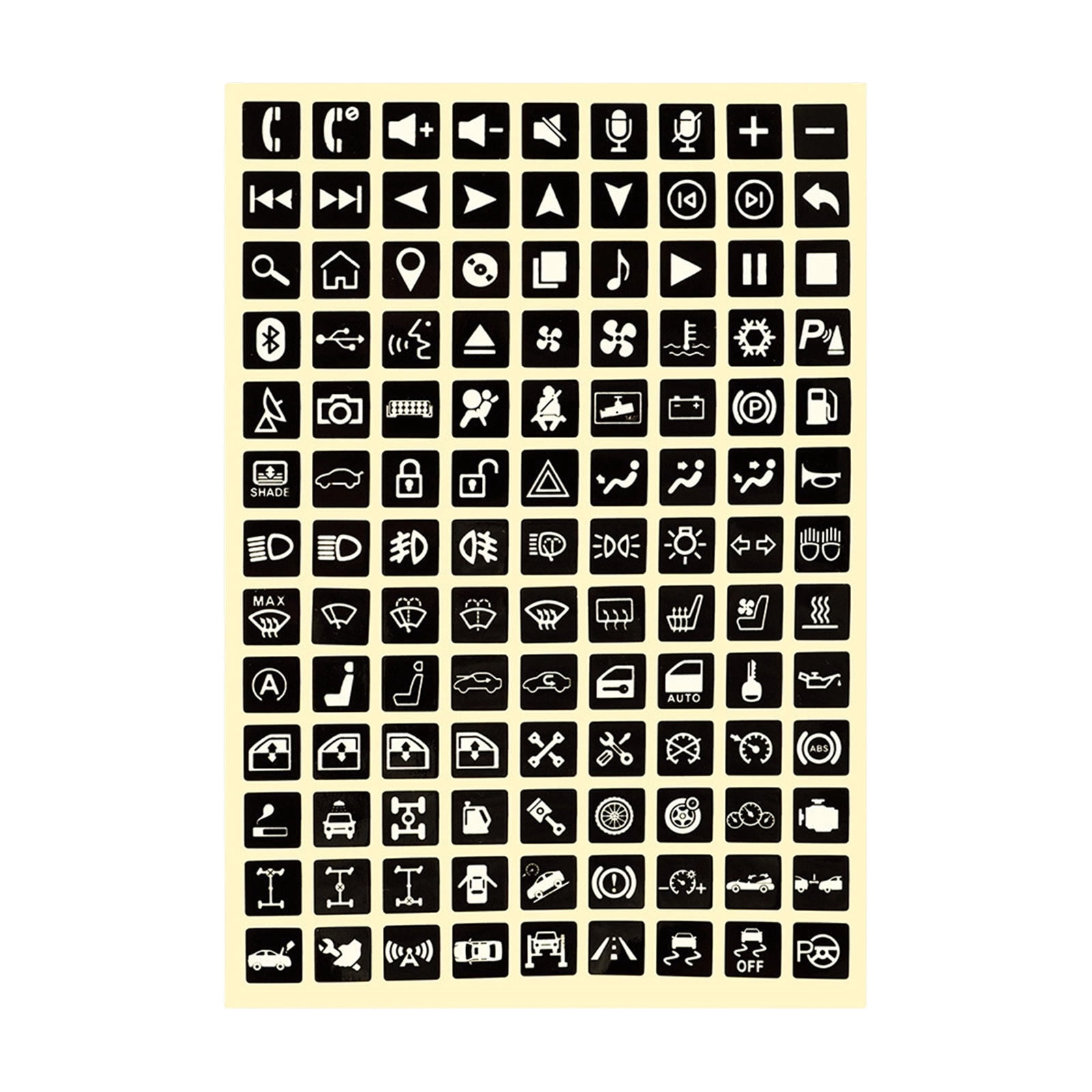 PVC Glowing in Dark Rocker Switches Stickers Decals for Automotive ...