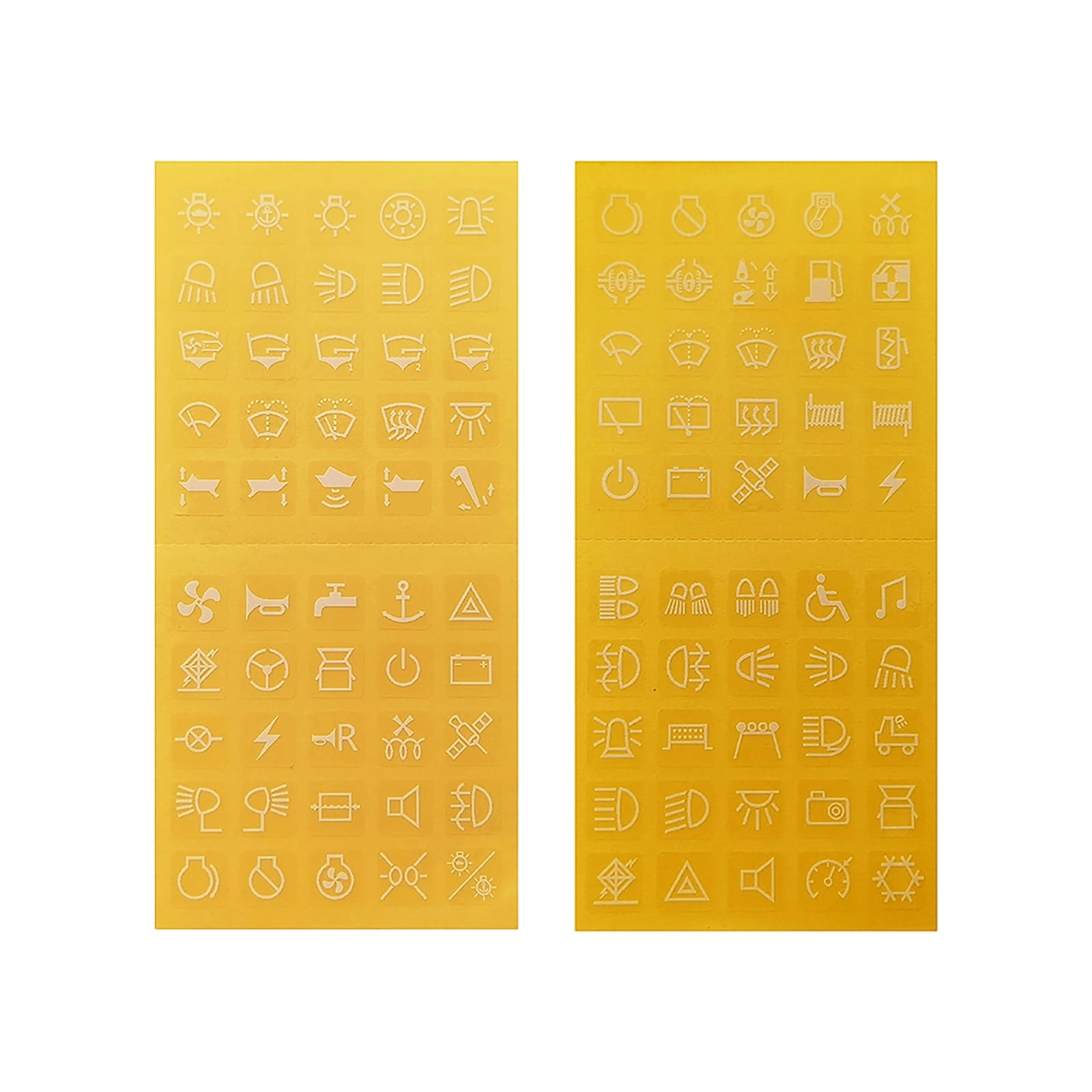 PVC Glowing in Dark Rocker Switches Stickers Decals for Automotive ...