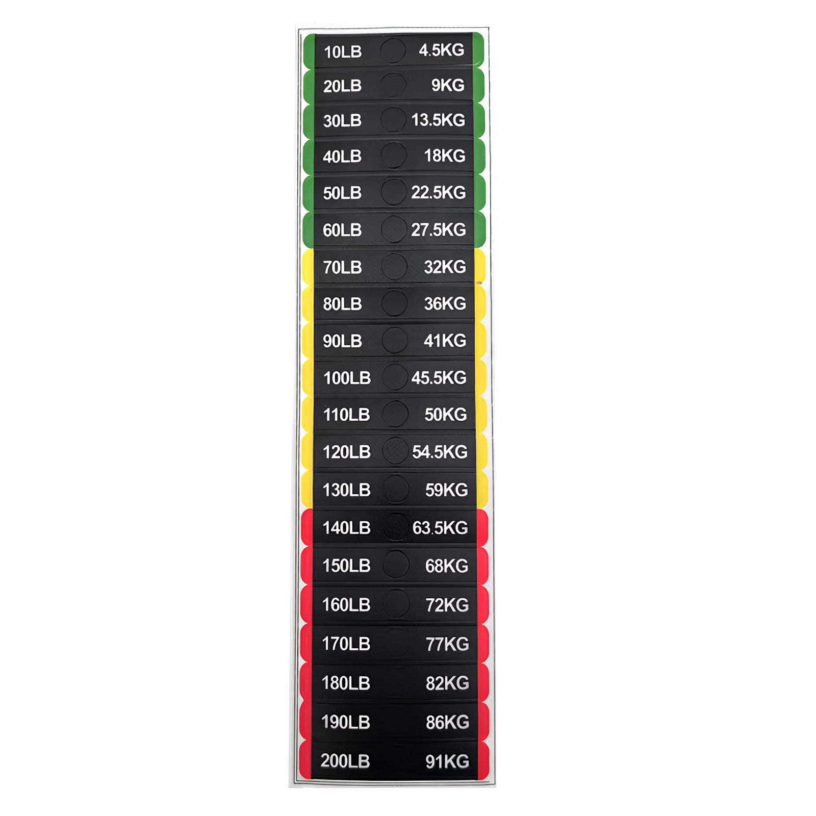 PVC Gym Weight Labels Design Removable Adhesive for Home Fitness ...