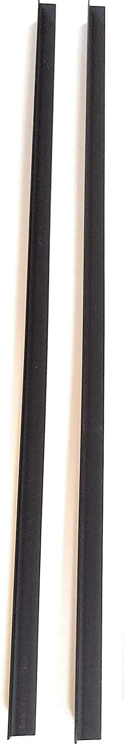 PVC Hanging File Rail for 1/2 Drawer Sides 2 Feet Long Black (Sold in ...