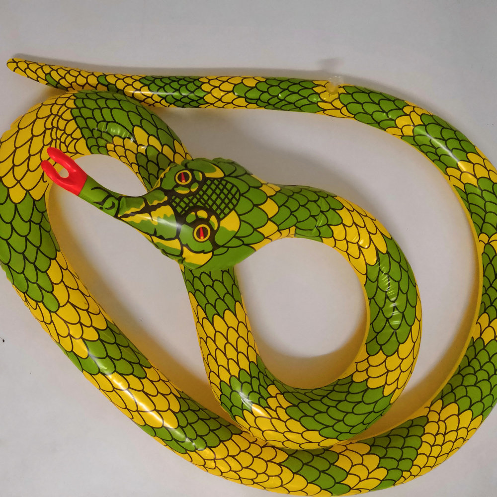 PVC Inflatable Realistic Fake Snake Toy Tear-resistant Bright Color ...
