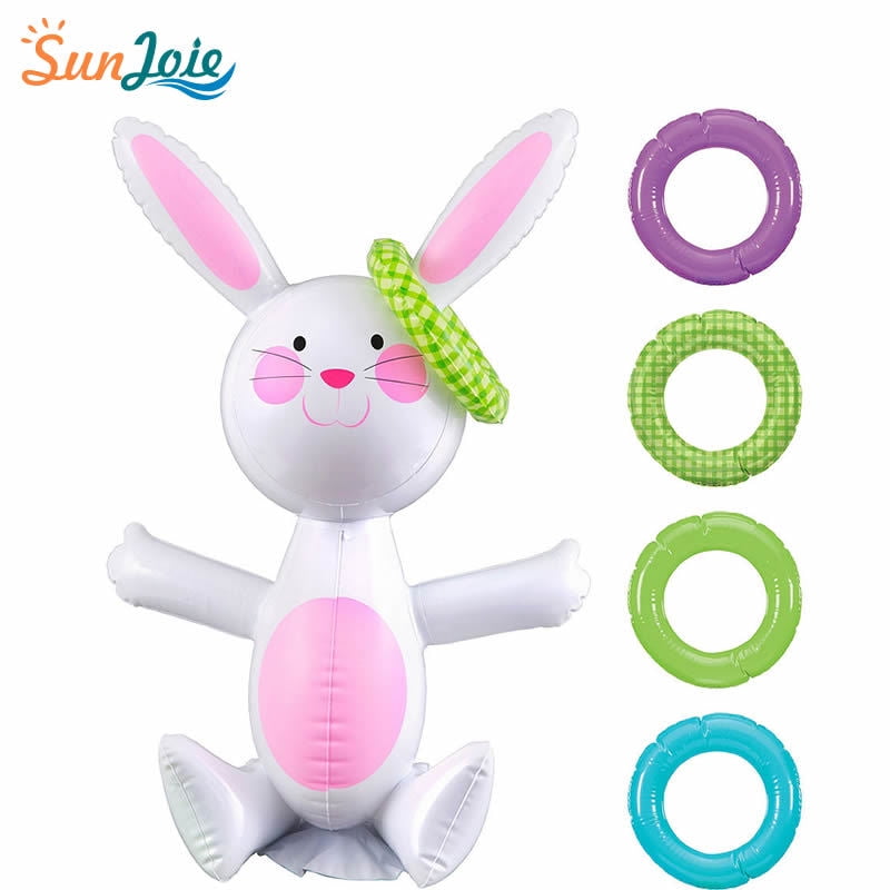 PVC Inflatable rabbit throwing ferrule Inflatable Easter Bunny Ring ...