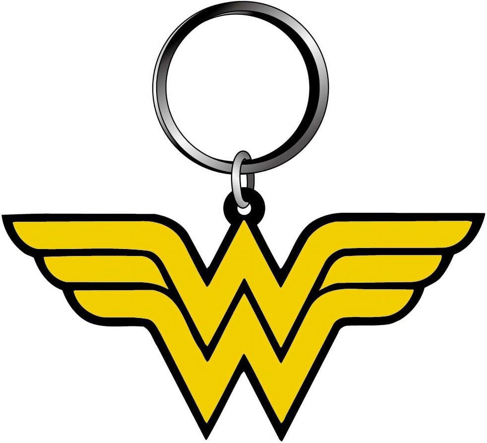 PVC Key Chain - DC Comics - Wonder Woman Logo (Yellow) Soft Touch 45776 ...