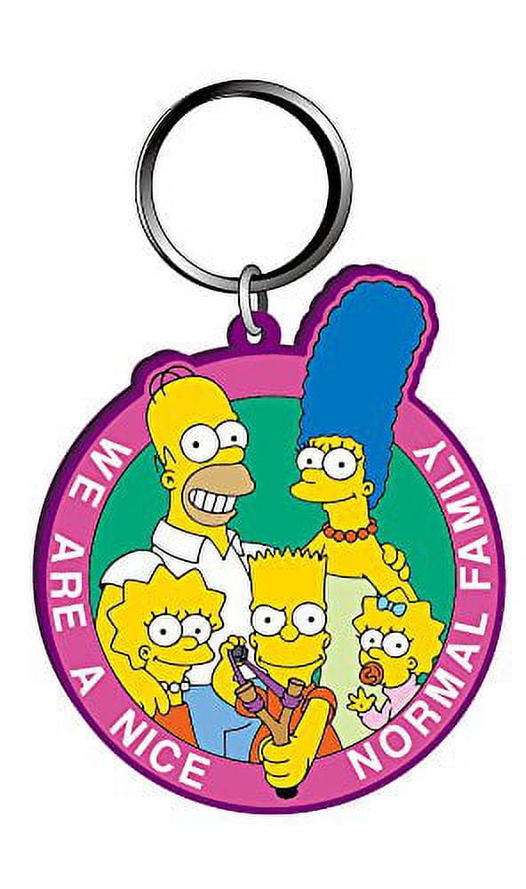 PVC Key Chain - The Simpsons - The Family Soft Touch Keyring Gifts Toys ...
