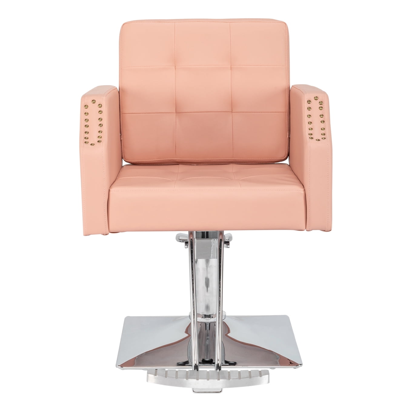PVC Leather Adjustable 360° Swivel Chair with Armrests and Copper Nail ...