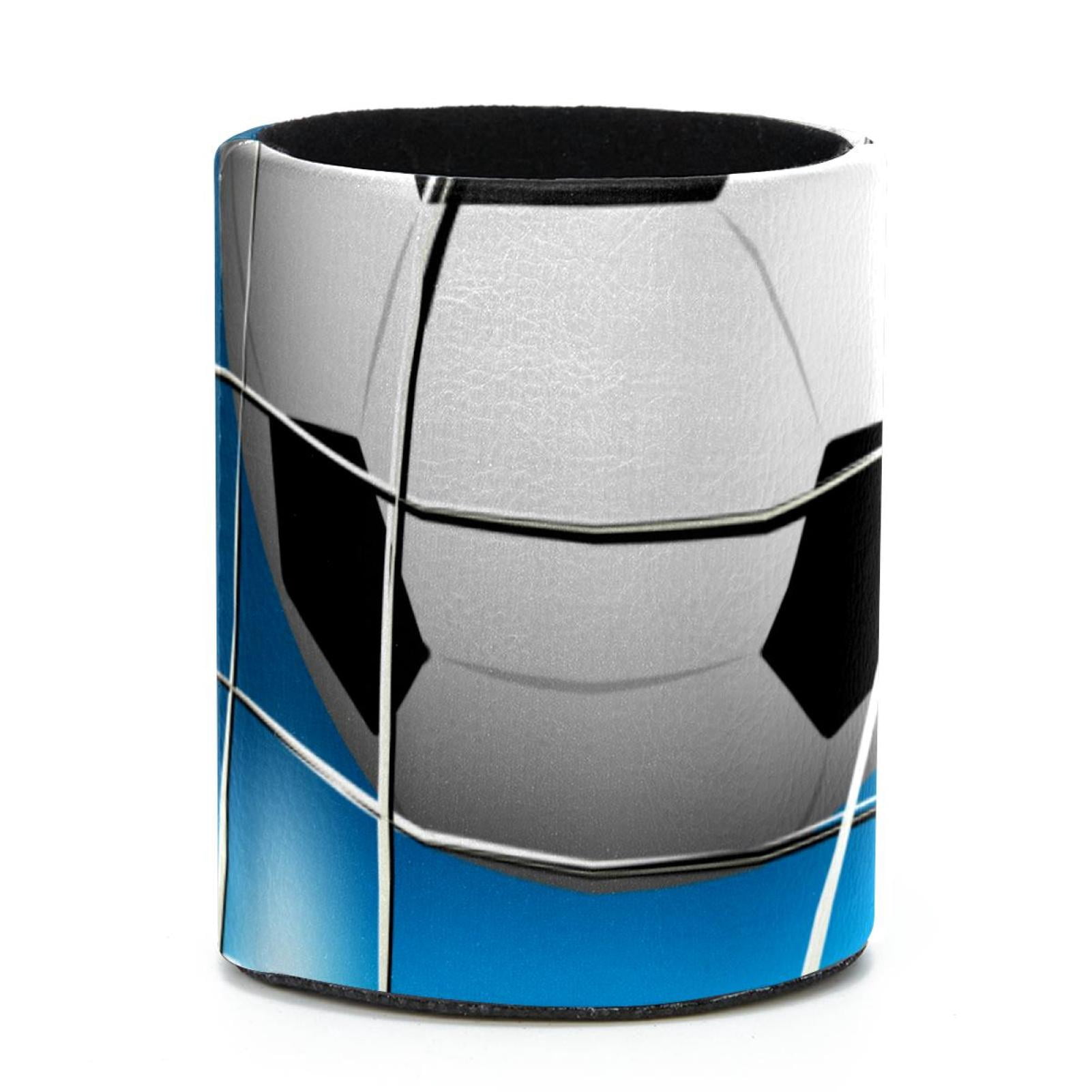 PVC Leather Pen Holder Pen Cup Pencil Brush Organizer a Football at the ...