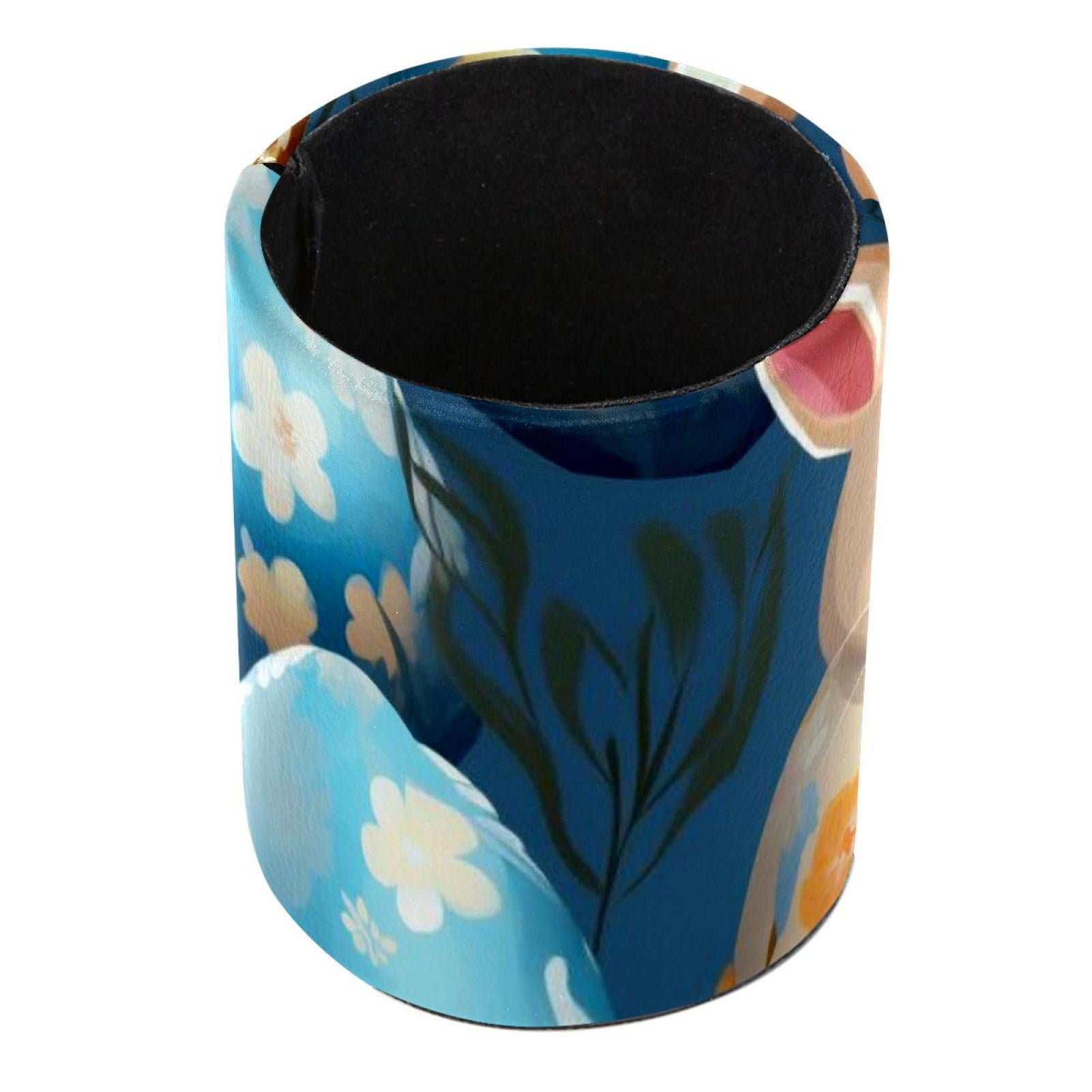 PVC Leather Pen Holder Pencil Holder Lined with Flannel, Cardboard ...