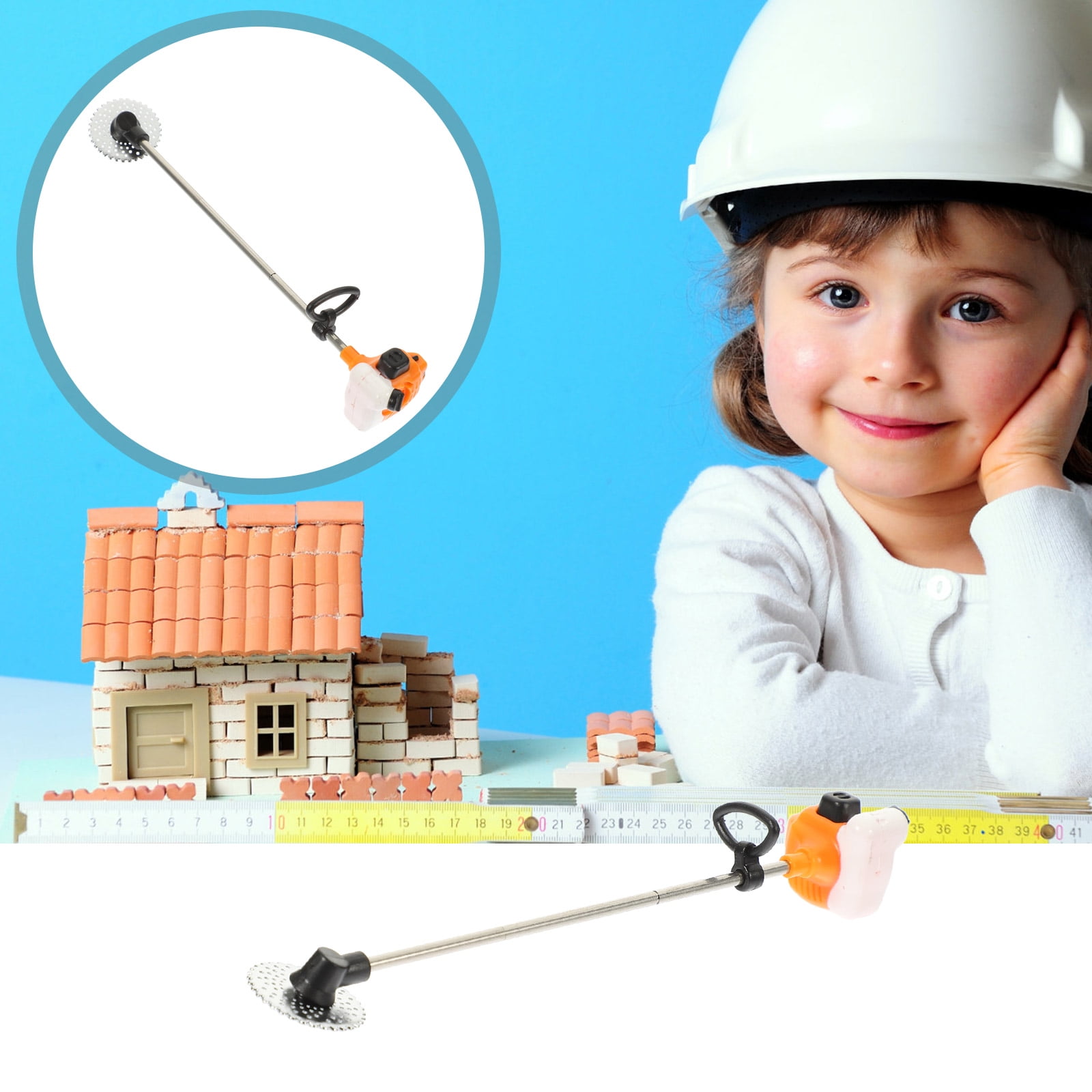 PVC Miniature Mower Mini PVC Storage Mower Mini House Garden Tool for ...