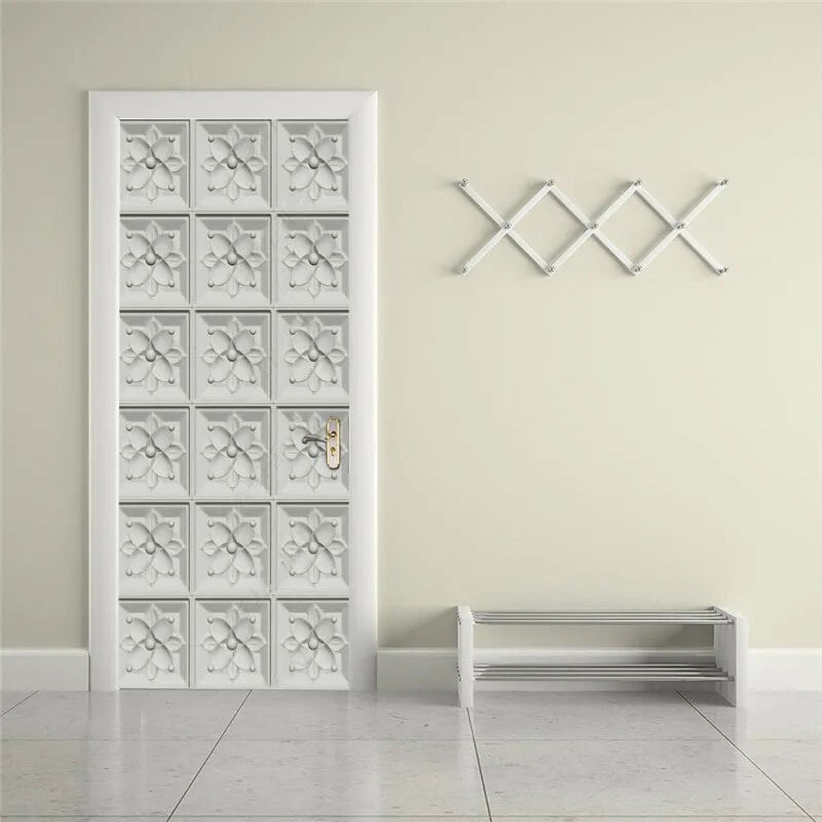 PVC Modern geometry 3D stereoscopic door sticker Home decoration door ...
