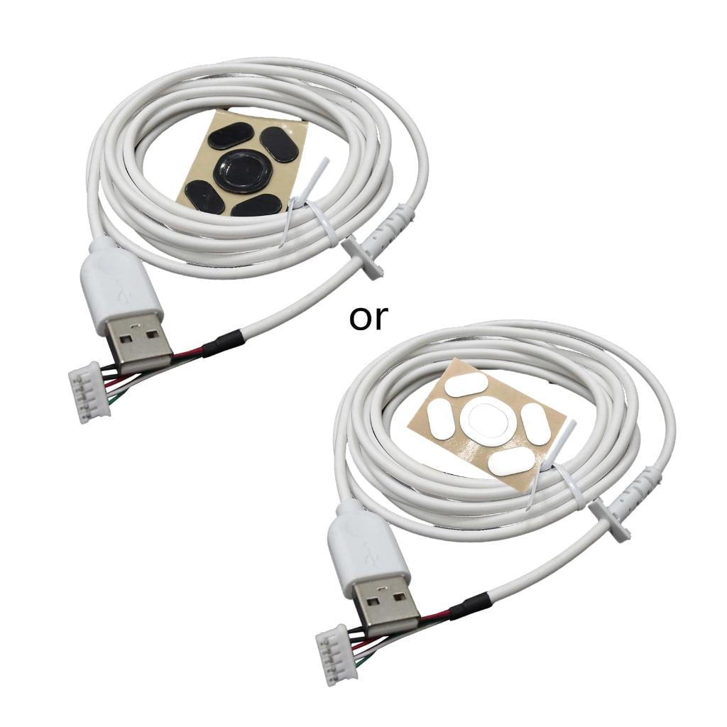 PVC Mouse Cables and Mouse Feet Durable Mouse Line Feet Skates ...