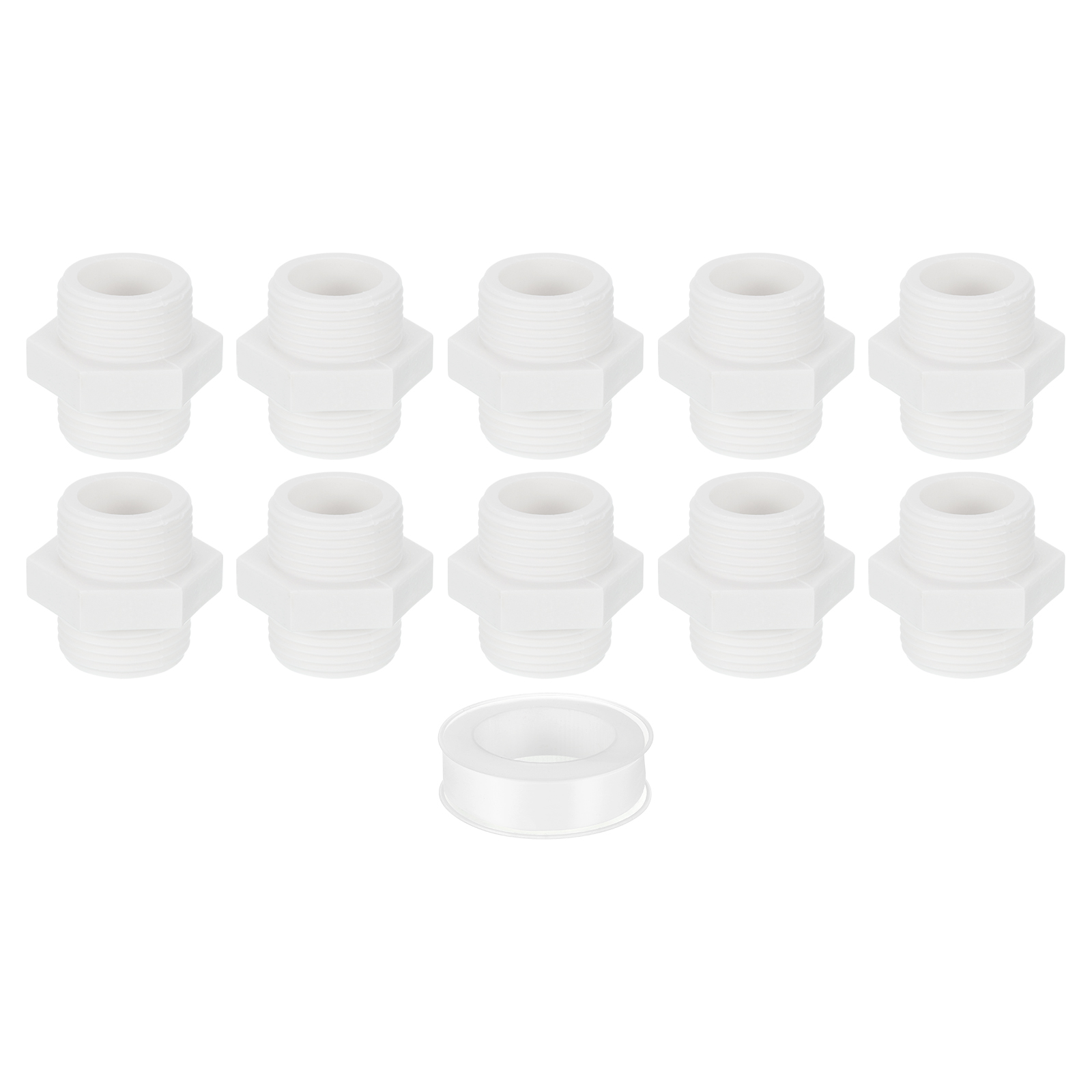 Nipple Male Thread Coupling Adapter Connector, 10Pcs 25mm(1") Pipe ...